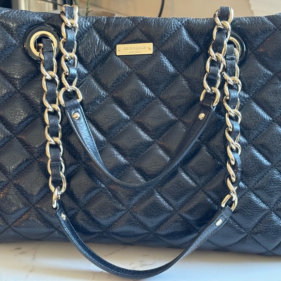 kate spade | Bags | Kate Spade Black Shoulder Bag With Quilted Design ...